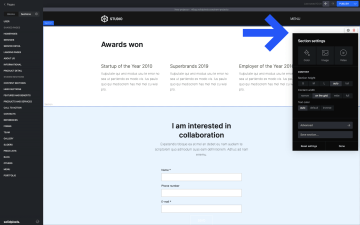 Creating and structuring content using sections | solidpixels academy