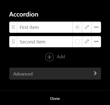 Accordion | solidpixels academy